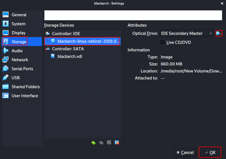 Blackarch Install Virtualbox - HackNos BlackArch-installation Step by Step