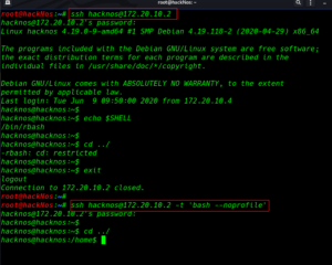 rbash escape | rbash restricted shell escape