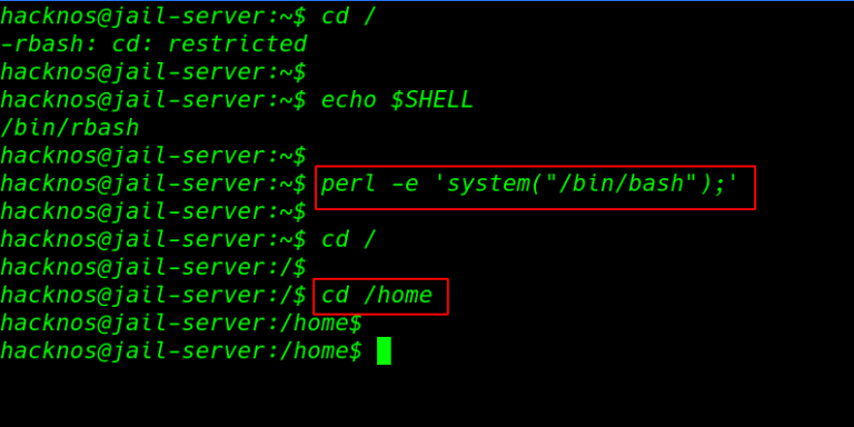 rbash escape | rbash restricted shell escape