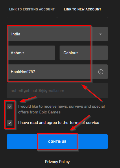 Create Epic Games Account in 2021
